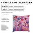 Cushion Covers Pink Hearts Pillowcase Farm Decorations Pillow Case Love ...