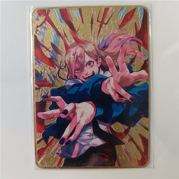 Anime Genshin Impact Ganyu Yae Miko Metal Cards Game Peripheral ...