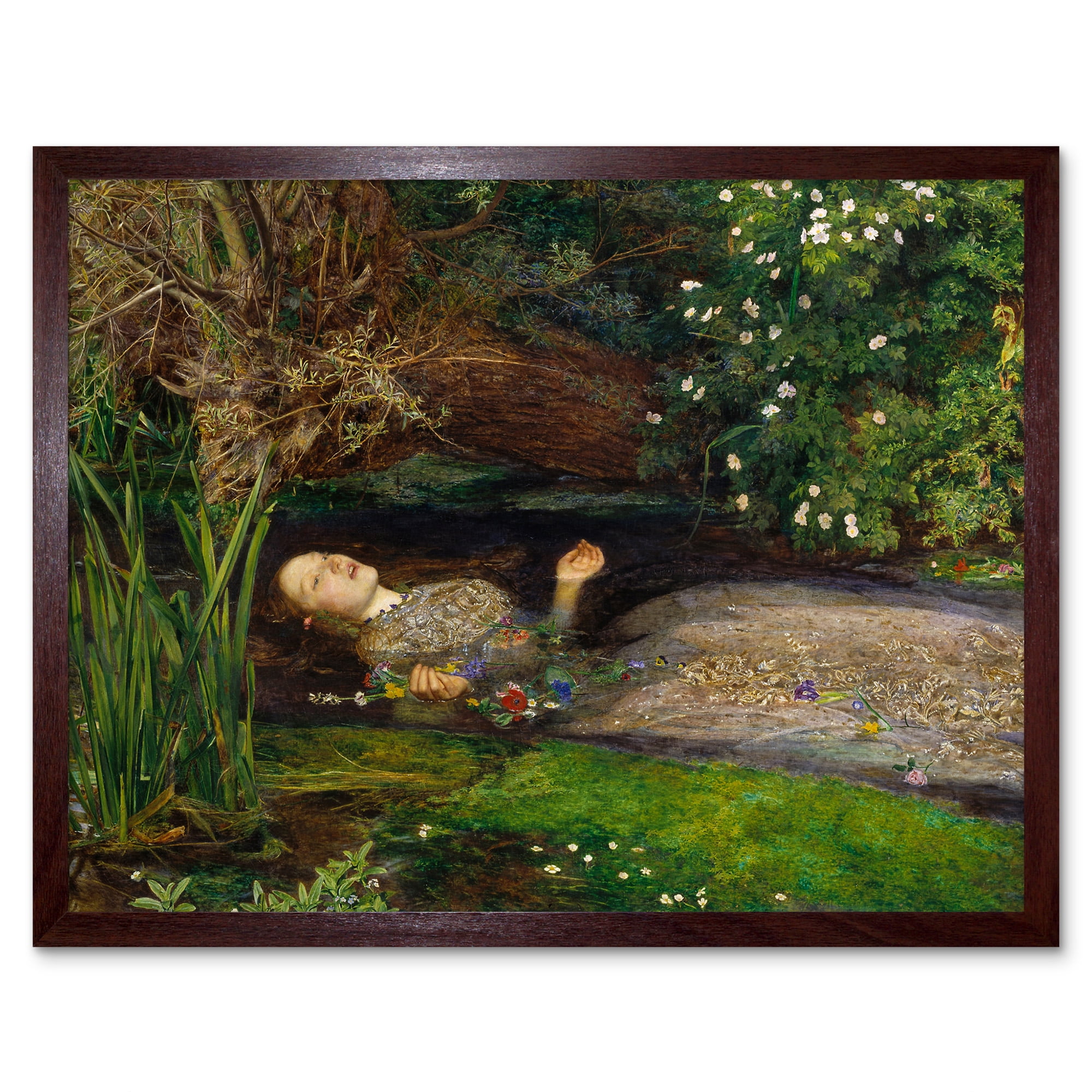 John Everett Millais Ophelia Shakespeare Nature Landscape River Death ...