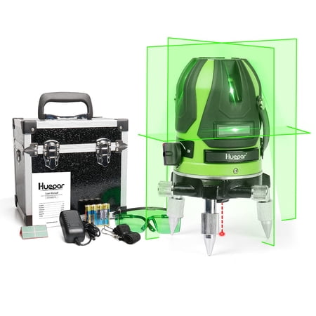 Huepar Green Beam Multi - Line Laser Level -Four Vertical and One ...