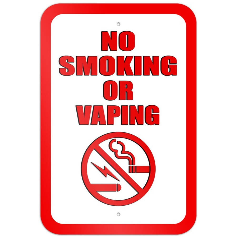 No Smoking or Vaping Symbol Sign - Walmart.com - Walmart.com