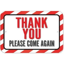 Thank You Please Come Again Sign - Walmart.com