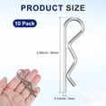 Uxcell 10 Pcs Hitch Pin, M3 x 65mm Stainless Steel Trailer Hitch Pin ...