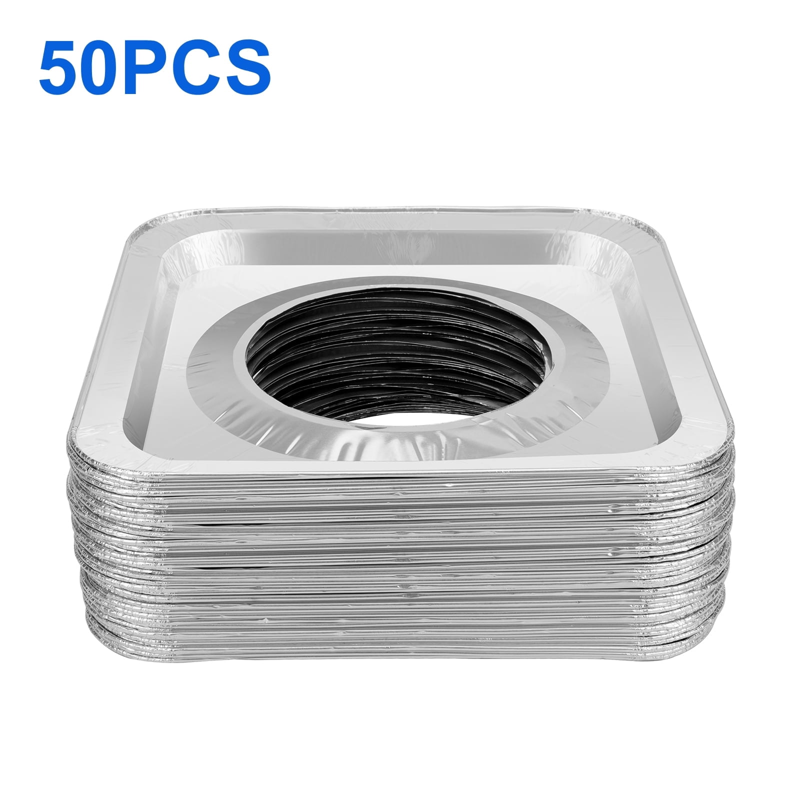 Stove Burner Covers 30 Pcs Aluminum Foil Square Gas Burner Disposable ...