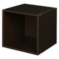 Niche Cubo Storage Set 6 Cubes And 3 Canvas Bins White Wood Grain