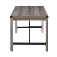 Manor Park Rustic Farmhouse Dining Table, Grey Wash - Walmart.com
