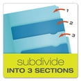 Pendaflex Divide It Up File Folders, Letter Size, 1/2-Cut Tabs ...
