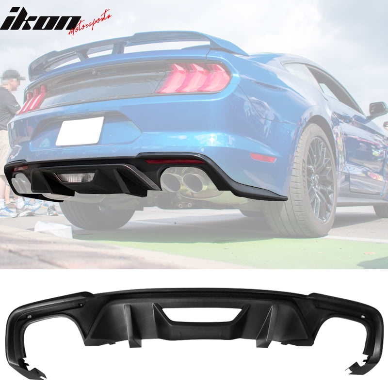 Compatible with 18-20 Ford Mustang GT Style Rear Bumper Diffuser OE ...