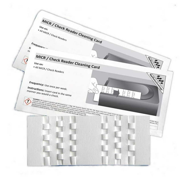 MICR/Check Reader Cleaning Card with Waffletechnology® - Walmart.com