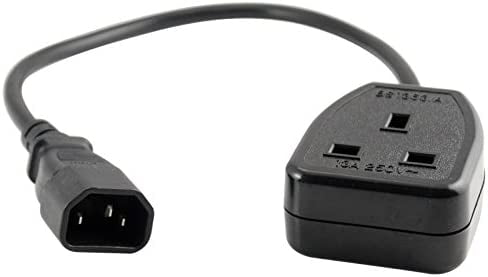 Toptekits PDU/UPS Power Extension Cable 30cm/1ft,Quality UPS Power ...