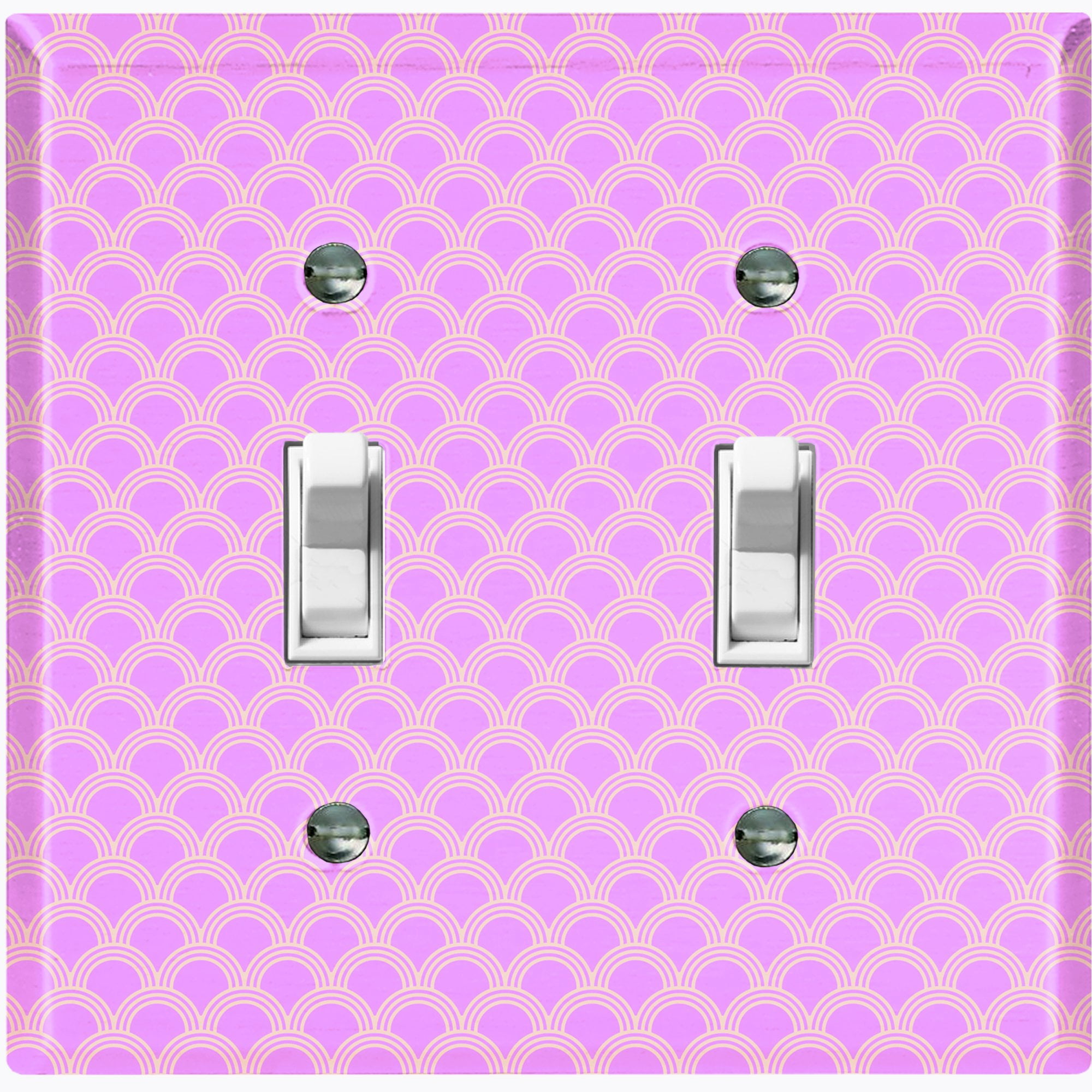 Metal Light Switch Plate Cover Japanese Sea Wave Pattern Purple ...