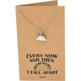 Quan Jewelry Taco Pendant Necklace Every Now And Then I Fall Apart ...