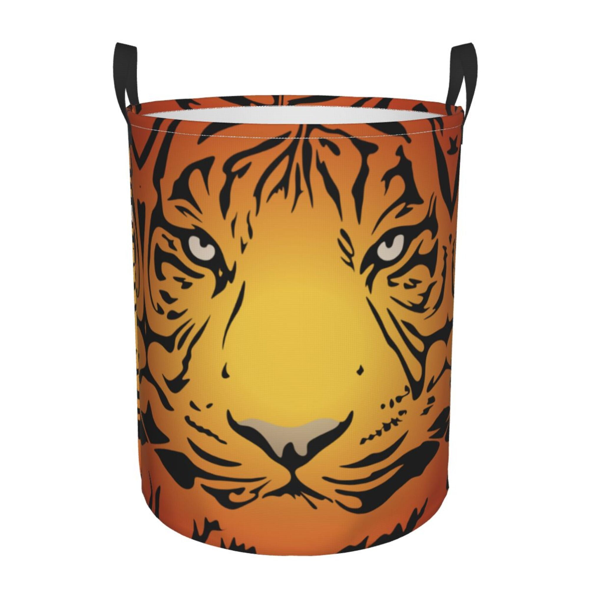 ZICANCN Laundry Basket Organizer, Tiger Art Pattern Collapsible Hamper ...