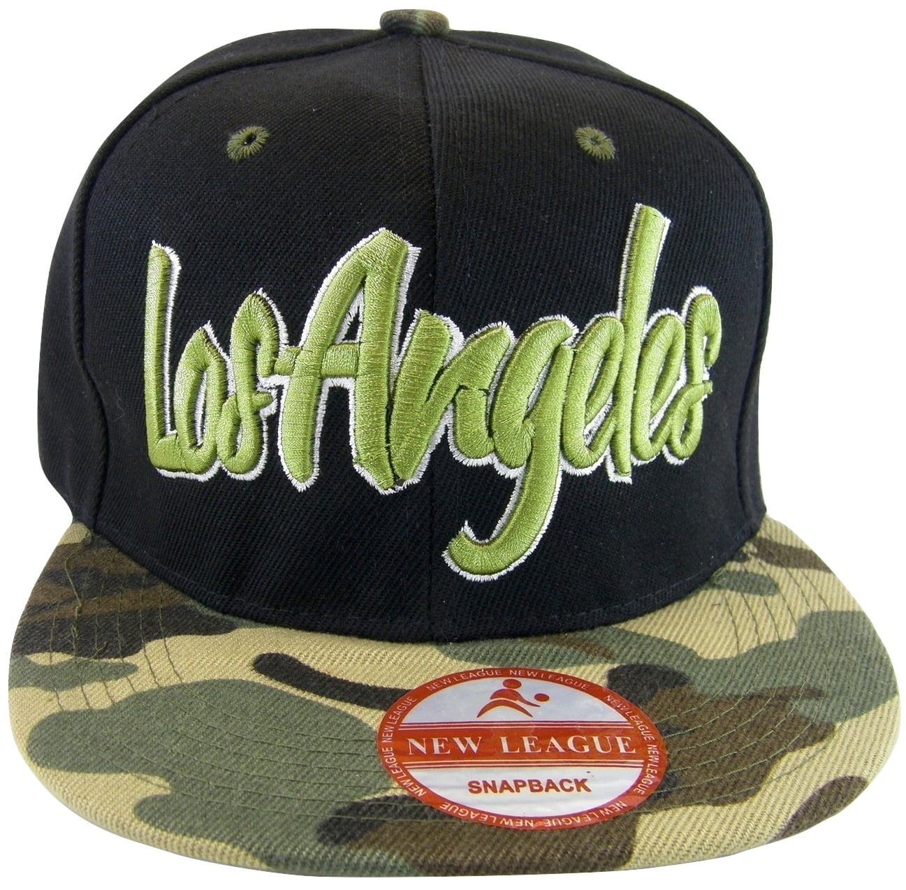 Los Angeles 2-Tone Adult Size Adjustable Snapback Baseball Cap (Black ...