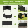 "Costway Outdoor Air Conditioner & Trash Unit Privacy Screen Panel Kit ...
