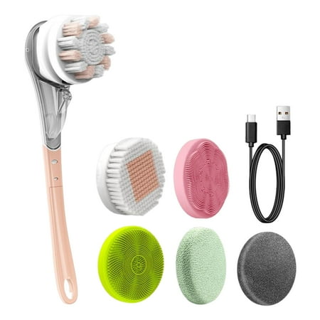 Electric Body Brush Scrubber Detachable for Deep Cleaning Exfoliating ...