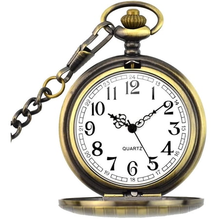 Pocket Watch Vintage Quartz Pocket Watch Classical Sculptured Fob ...