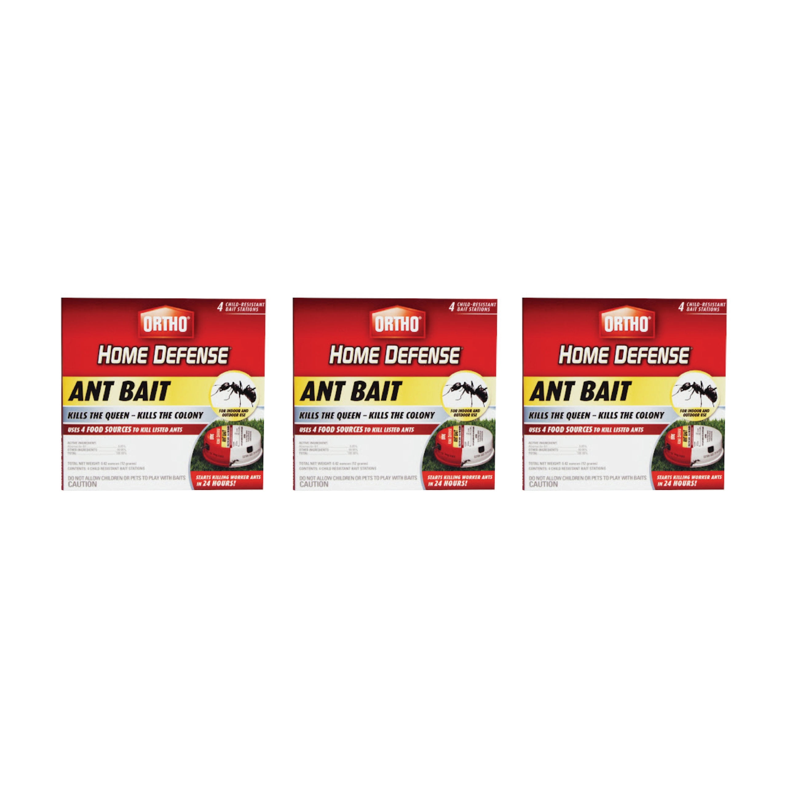 Ortho Home Defense Indoor/Outdoor Metal Ant Bait Stations - 12 Traps ...