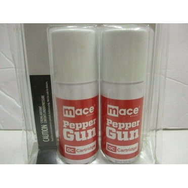Mace Pepper Gun Refill Cartridges, 2-Pack OC Pepper Spray - Walmart.com