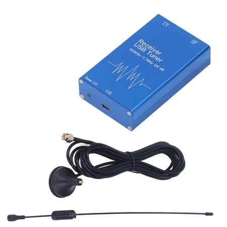 RTL SDR USB Receiver, UHF UV HF SMA Connector Aluminium Shell Full Band ...