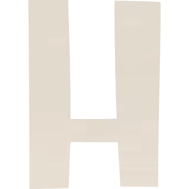 Acrylic Letter H Blank Craft, 10'' Tall White Custom Wedding Reception Signage, DIY - Walmart.com