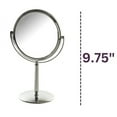 Jerdon 5 inch Diameter Table Top Mirror, 5X-1X Magnification, Chrome ...