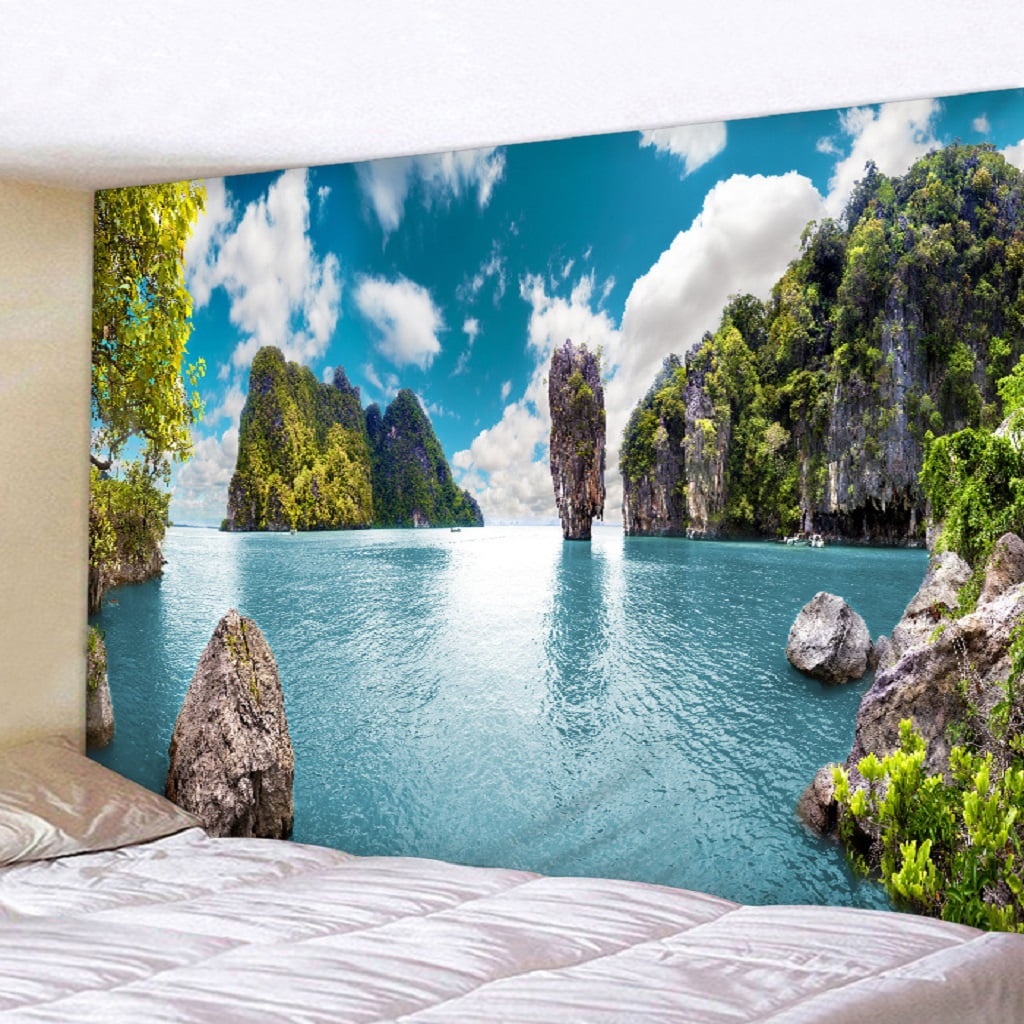 Tapestry Wall Hanging, Tapestry Solid Colored Printed Decorative ...