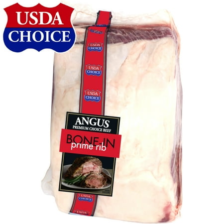 Beef Choice Angus Prime Rib Roast Bone-In, 2.75 – 9.1 lb – Walmart ...