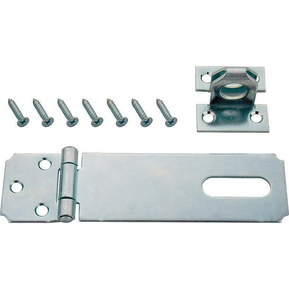 ProSource Fixed Staple Safety Hasp 4-1/2 In L Fixed Pin Steel Zinc ...