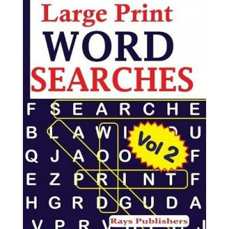 Large Print Word Searches Vol 2 | Walmart Canada