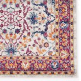 Shiraz Sabine Ivory/Raspberry Rug, Multiple Sizes - Walmart.com