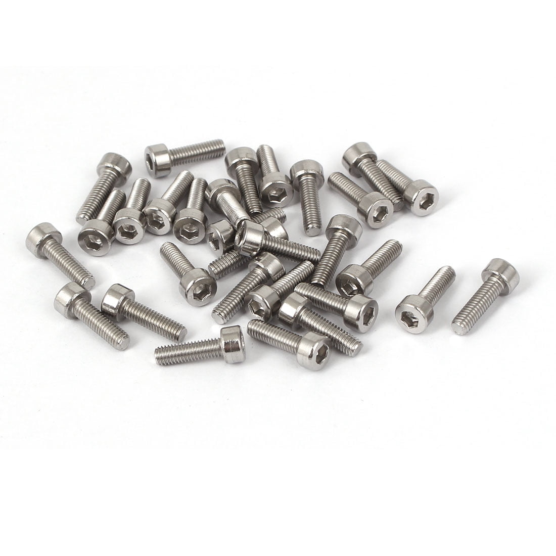 30 Pcs M3x10mm 316 Stainless Steel Hex Socket Head Cap Screws Bolts ...