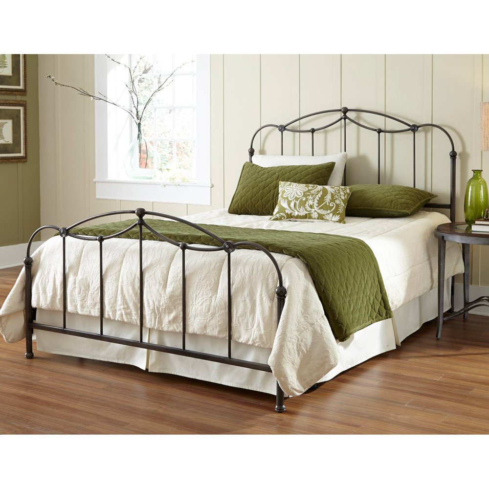Affinity Complete Metal Bed and Steel Support Frame with Spindle Panels ...