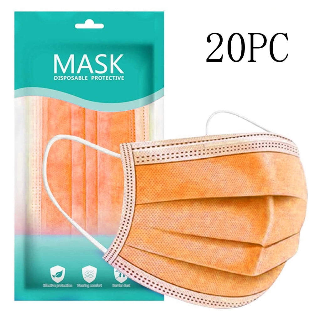 50/100/200ct Adult Disposable Face Cover Mask Industrial 3Ply Ear Loop ...