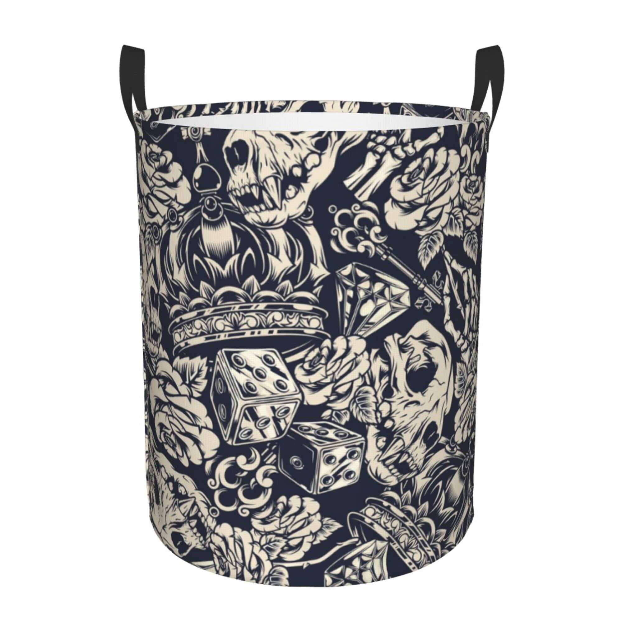 DouZhe Waterproof Collapsible Large Laundry Baskets, Retro Style ...