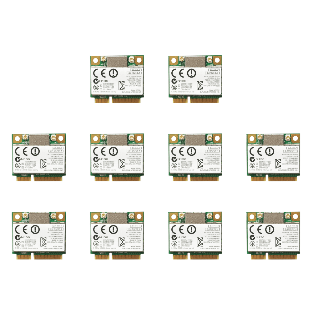 Adaptador inalámbrico Mini PCI-E 300Mbps tarjeta red 4 0 compatible con ...