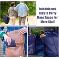 50 count Non Woven Shopping Bags Large Foldable Totes Bag with Handles ...