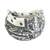 harmtty Women Bandana Fashion Print Wide Stretchy Sweat Absorption ...