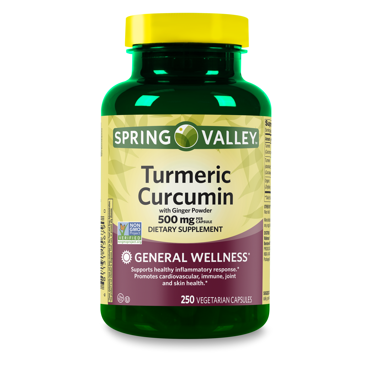 Spring Valley Ginger Root Digestive Health Dietary Supplement Capsules ...