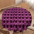 50x50in Round Tablecloth Car Line Straight And Dense Wireless Head Gap ...