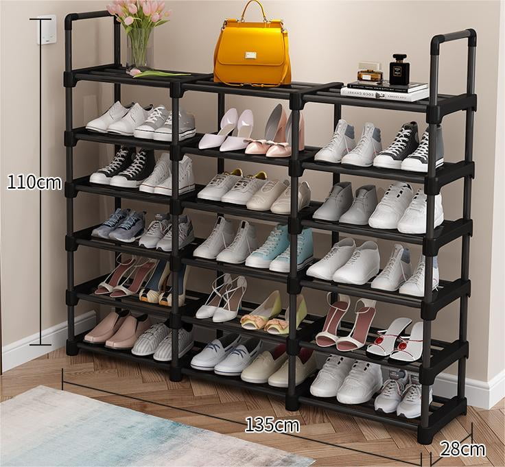 Holocky 6 Tiers Shoe Racks Organizer Stackable Metal Shoe Shelves for ...