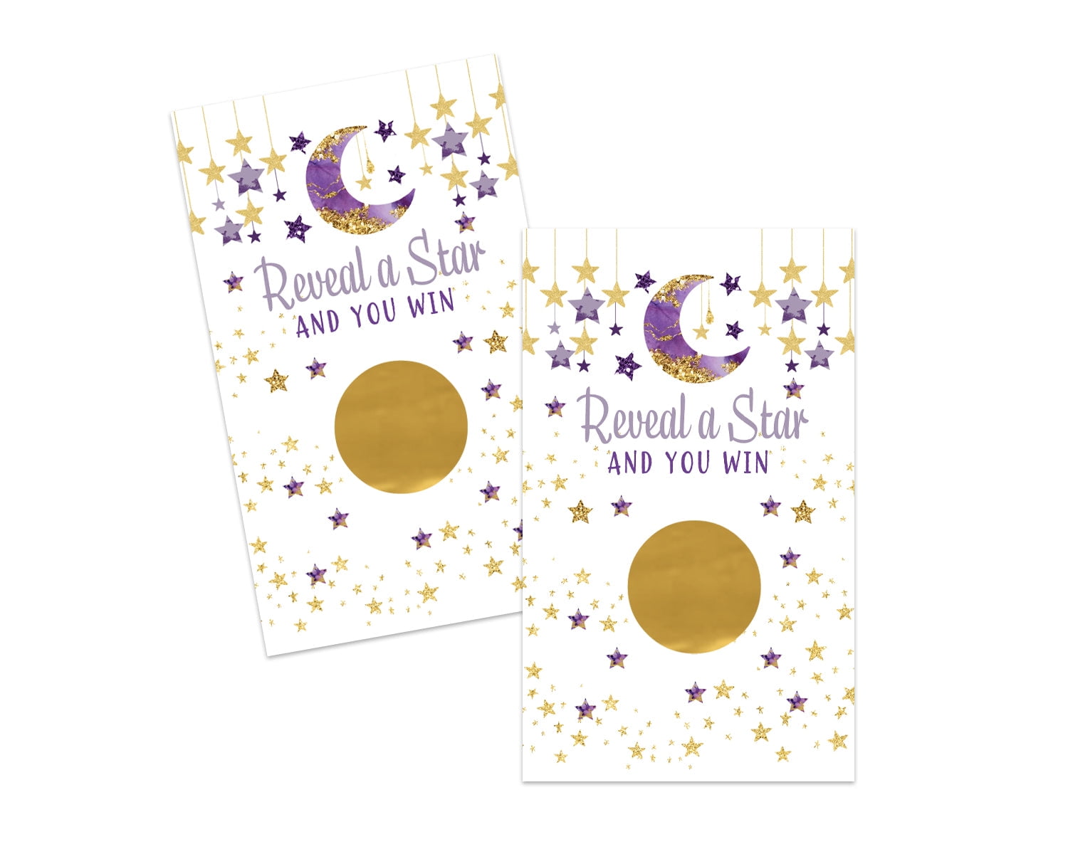 Twinkle Little Star Scratch Off Game Cards for Baby Showers, Graduation ...
