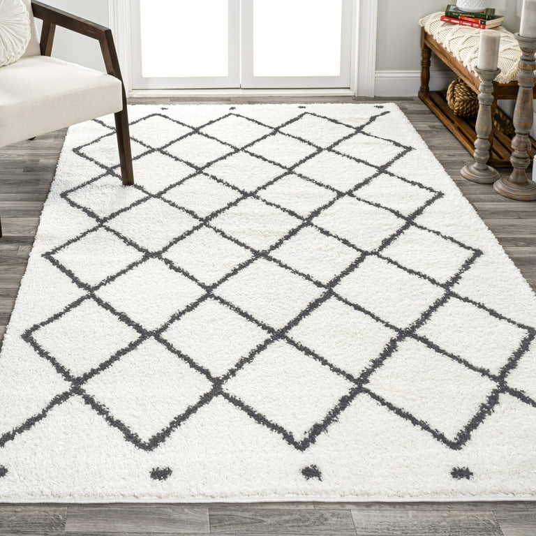Moroccan Tile Rug Gray