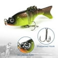5pcs Multi Jointed Swimbait 6cm 4.7g 6 Segment Lifelike Artificial Hard ...