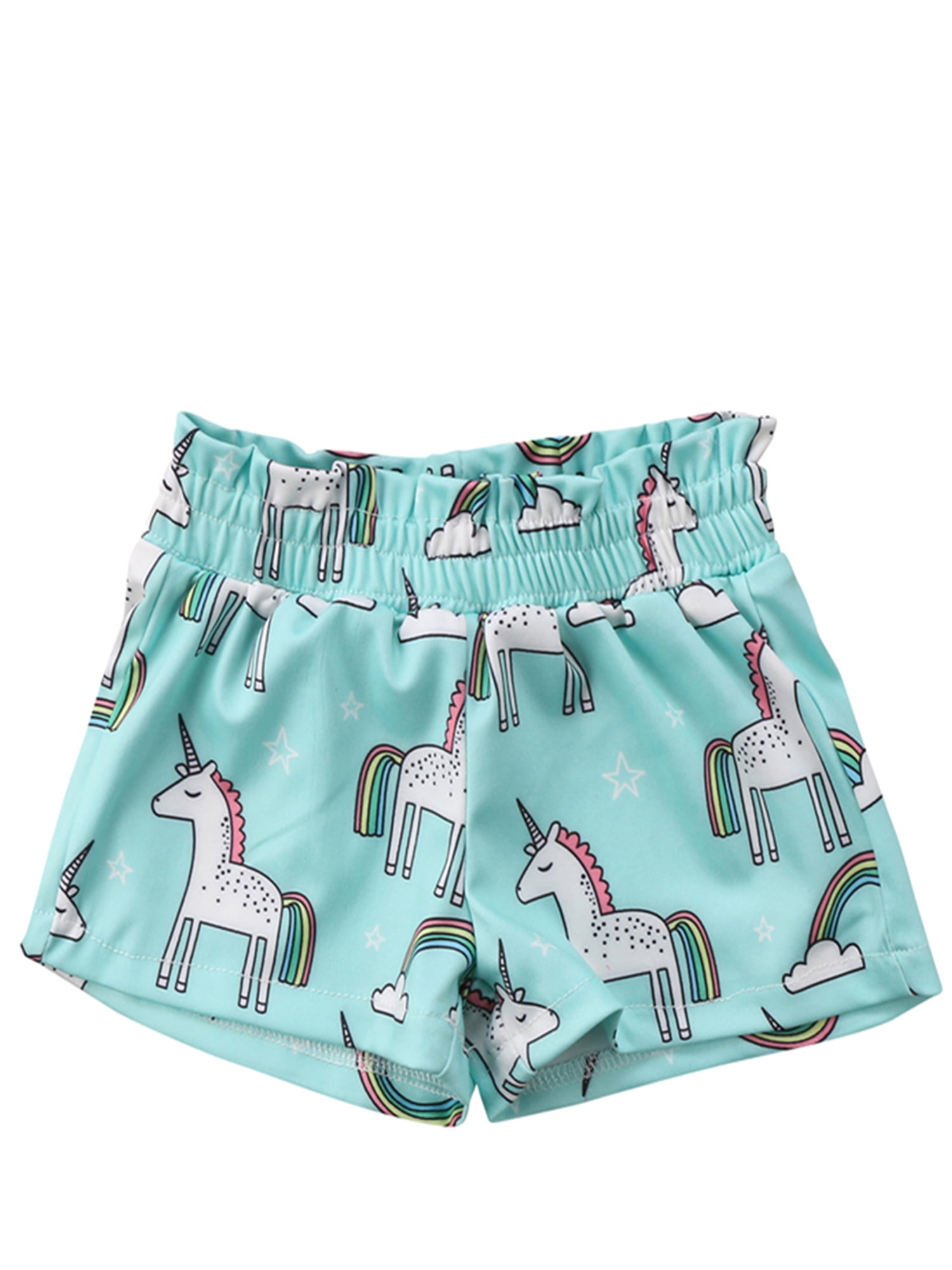 Baby Girl Cute Unicorn Print Shorts (100/9-12 Months) - Walmart.com