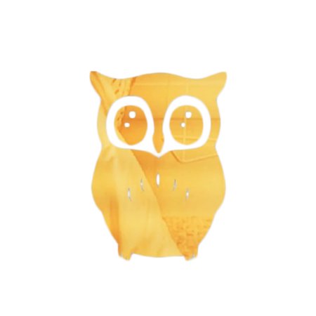 Removable Animal Theme Wall Mirror DIY 3D Mirror Style Owl Wall Vinyl ...