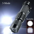 XMZHOU 2 Pack 2000 LM LED Mini Tactical Flashlights, Zoomable, Pocket ...