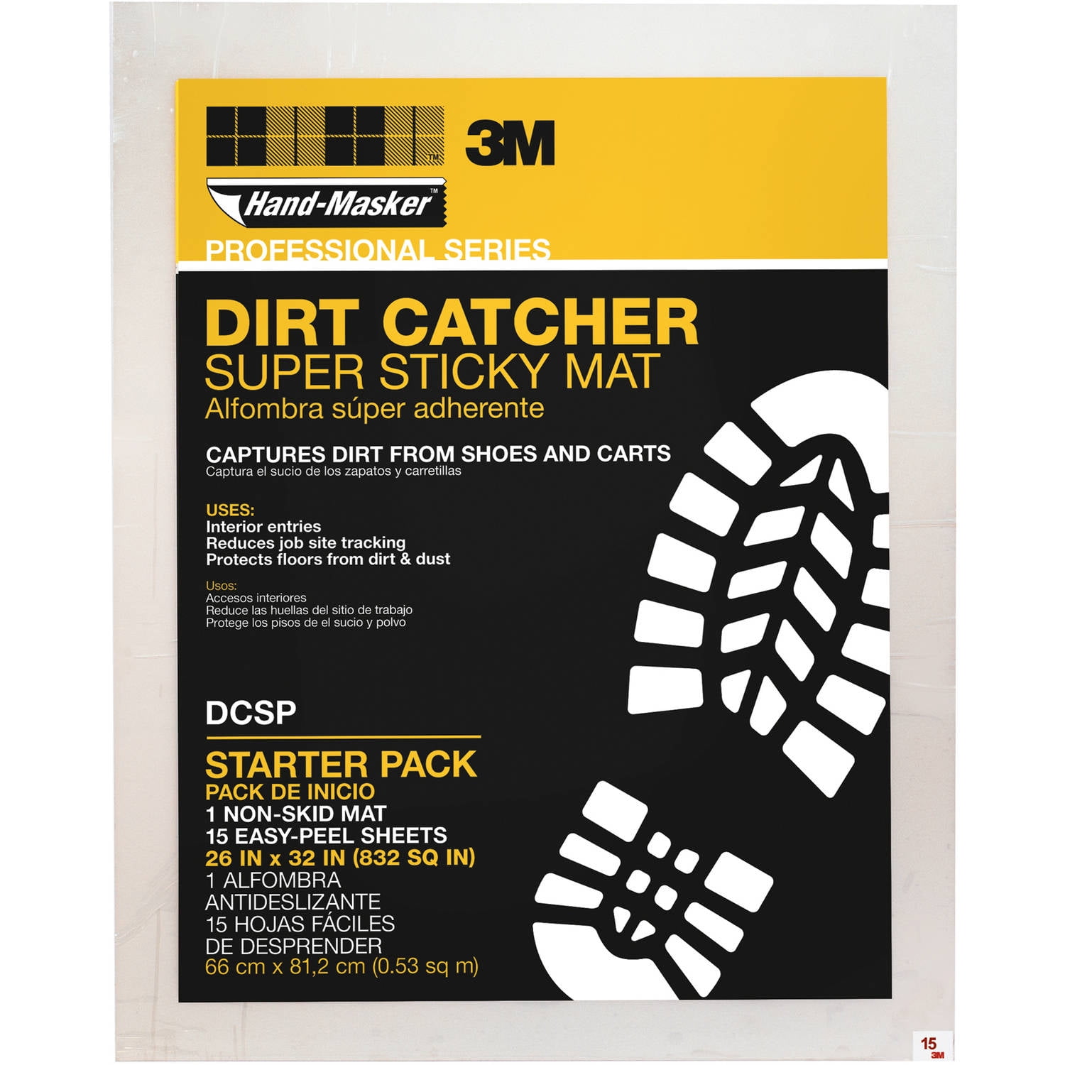 3M DCSP Dirt Catcher Super Sticky Mat Starter Kit - Walmart.com