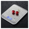 10/5Kg 1g Kitchen Scale Digital Stainless Steel Weighing Scale Food ...