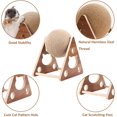 Cat Soccer Game Toy,Natural Sisal Cats Scratching Ball,Interactive ...